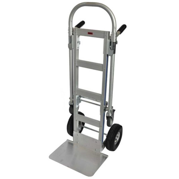 עגלת יד מתקפלת דו מצבית עם גלגלים קשיחים יצוקים 250 ק"ג תוצרת TARGET מק ...